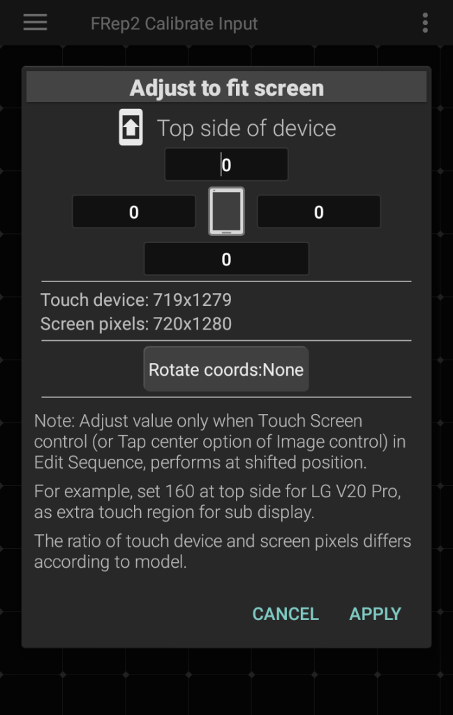 Calibrate Input – FRep2 Support